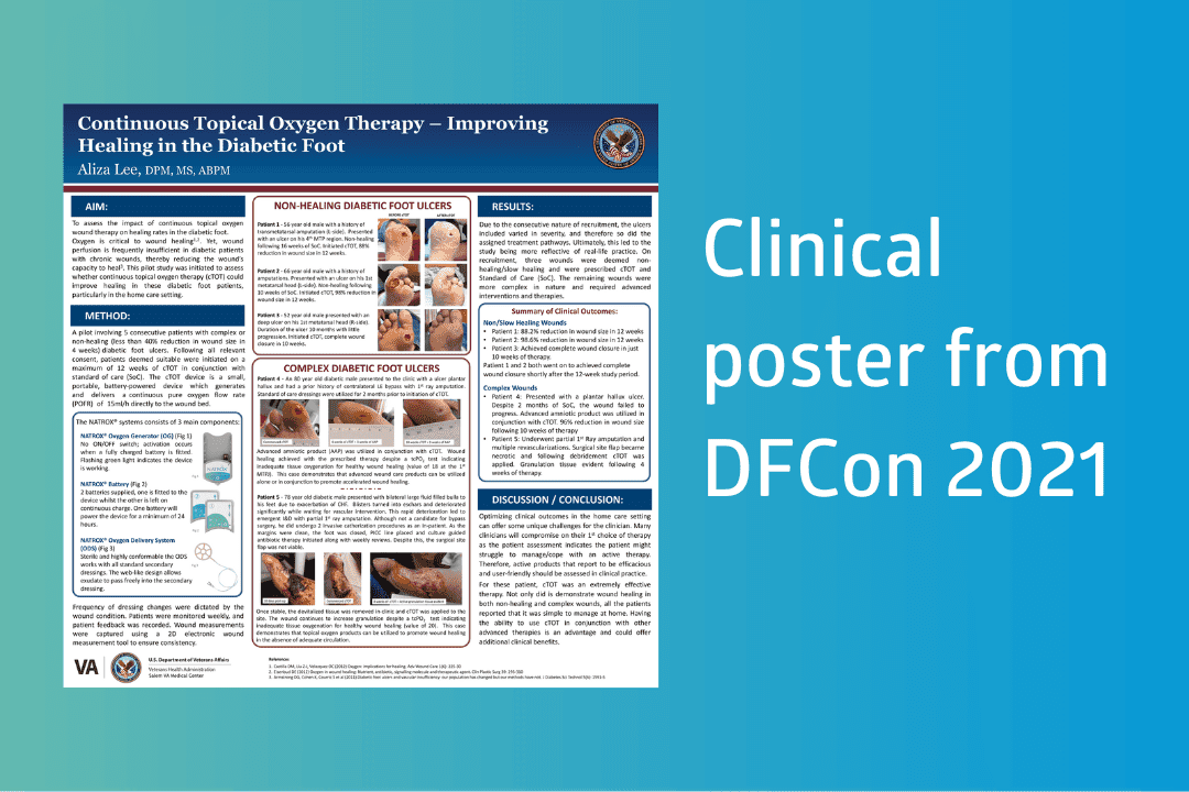 Poster presented at DFCon 2021 by Dr. Aliza Lee - NATROX® Wound Care ...